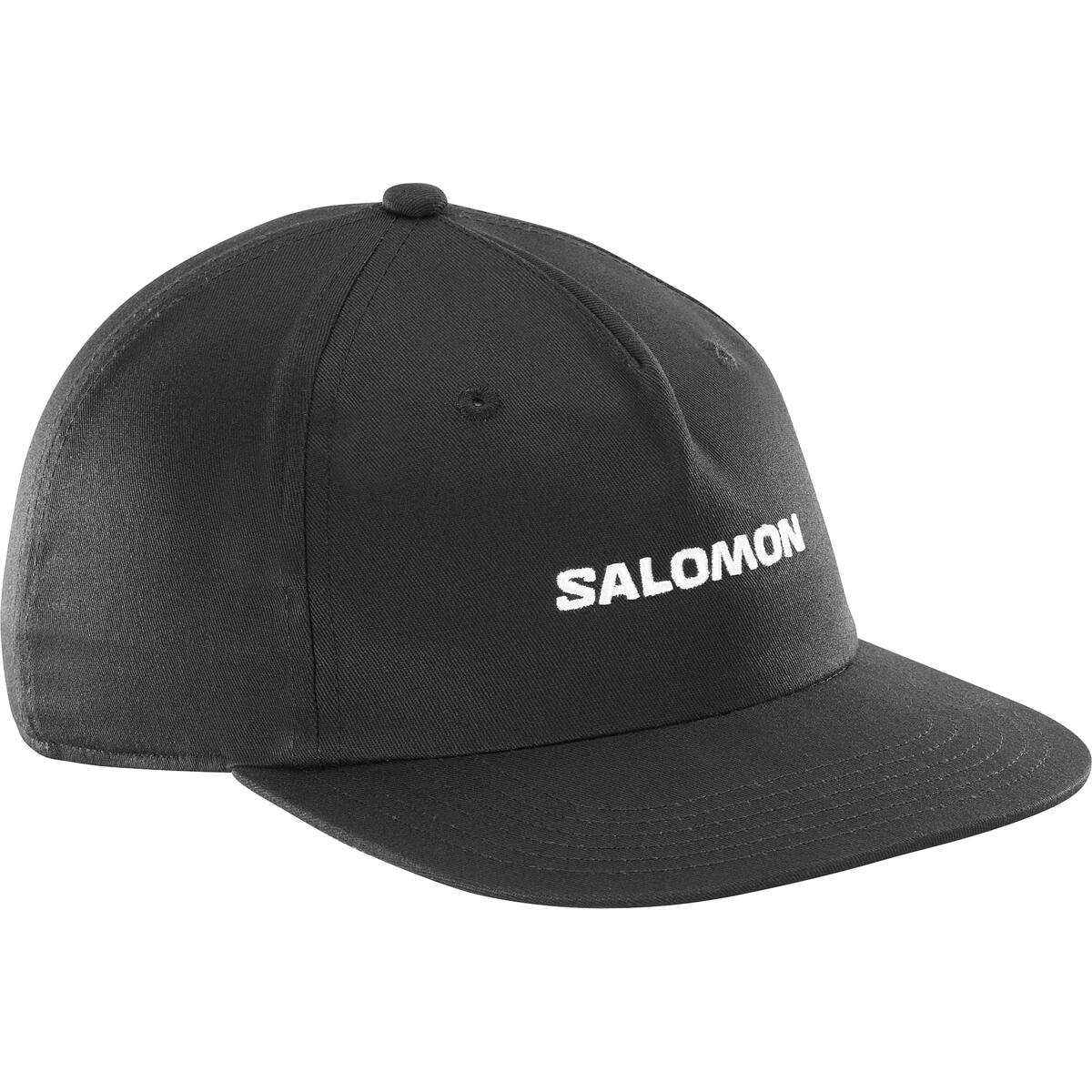 SALOMON cepure ar nagu Logo Flat Cap deep black – Motosports