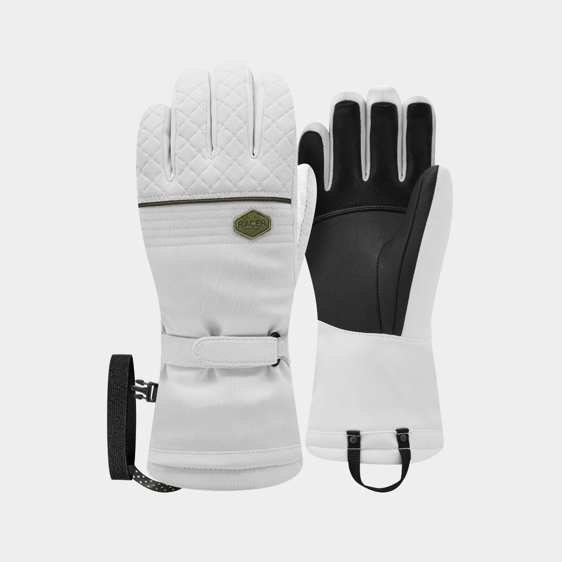 RACER W Gsnow 5 white gloves – Motosports