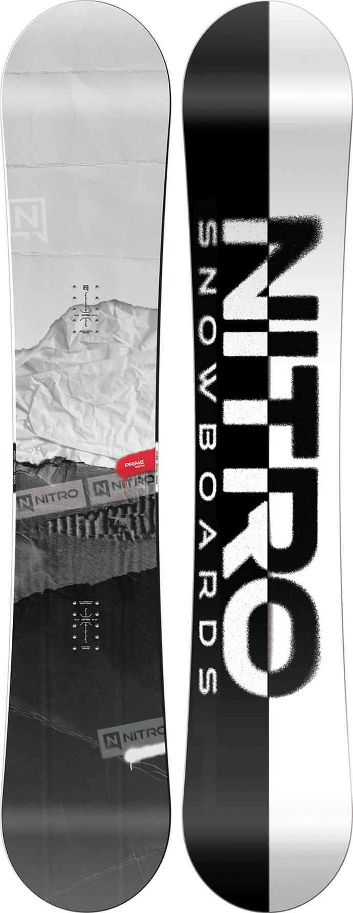 NITRO Prime Raw Wide black/white/red dēlis – Motosports