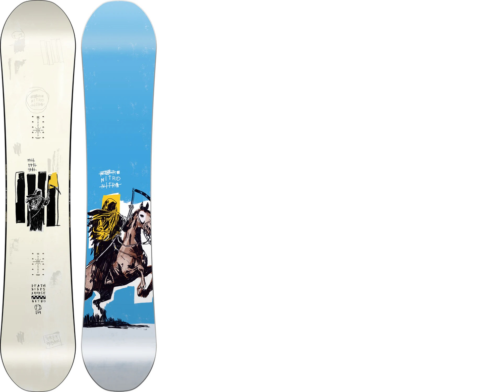 NITRO T1 Wide blau/weiß Snowboard – Motosports