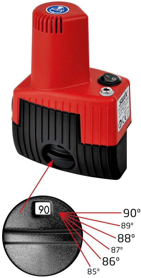 SWIX kanšu asinātājs Evo Pro Edge Tuner 220V red – Motosports
